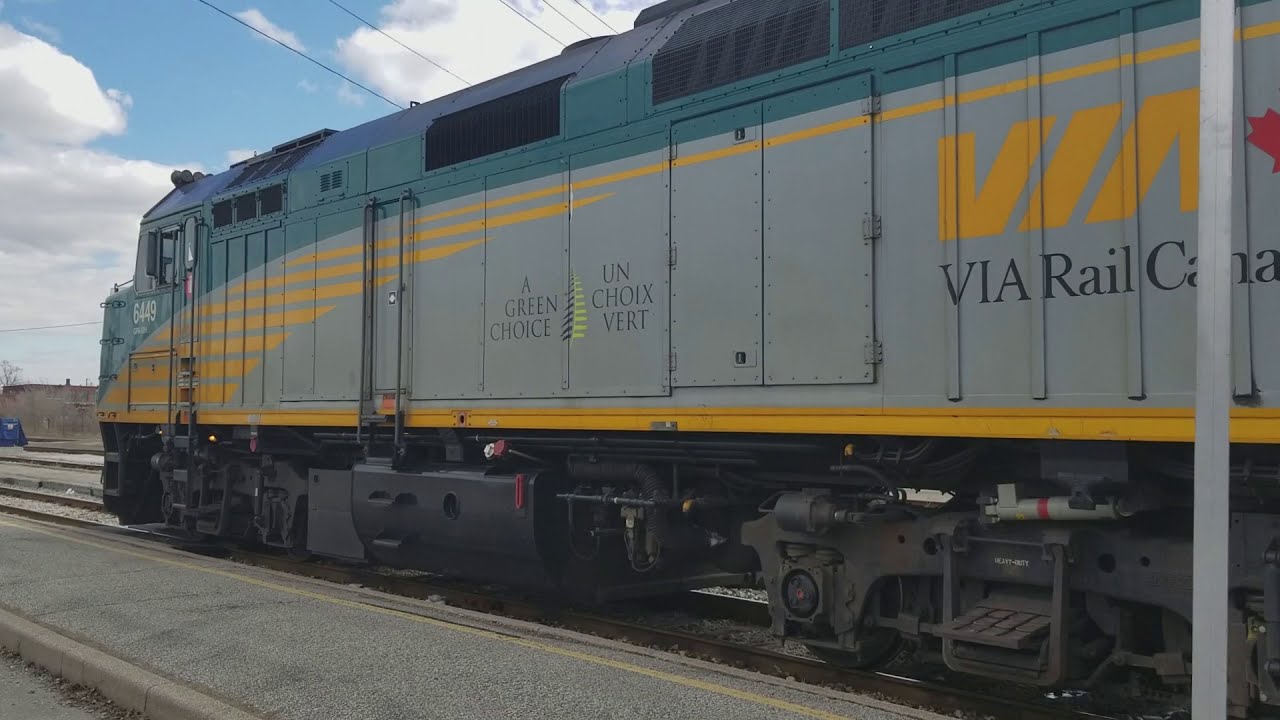 VIA Rail Windsor-Toronto Service Leaving Windsor Ontario 03/10/18 - YouTube