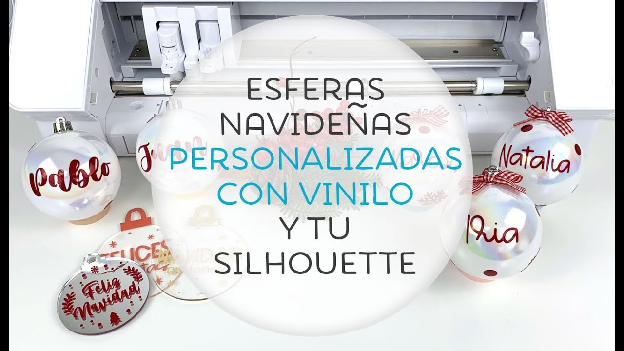 Tutorial esferas navideñas con vinilo y tu Silhouette - YouTube