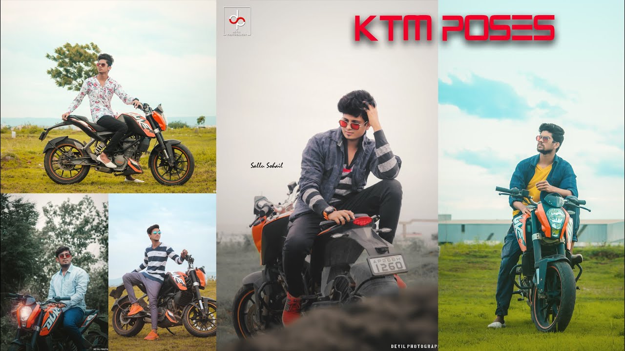 Photoshoot With KTM Duke 200 || Best Bike Photography Poses || KTM Bike ...