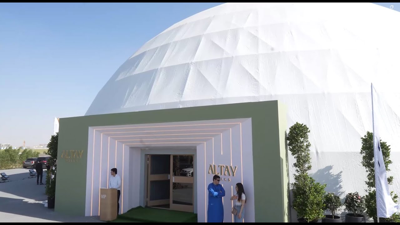 🎥 35m Dome Tent for AlTay Hills Project with Topaz Events 🎥 - YouTube