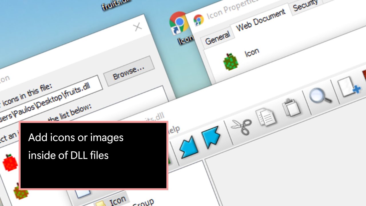 [HARD] Add icons & images inside of dll files - YouTube
