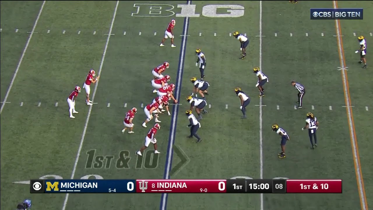 2024 NCAAF College Football (Week 12) - Michigan at Indiana Hoosiers ...