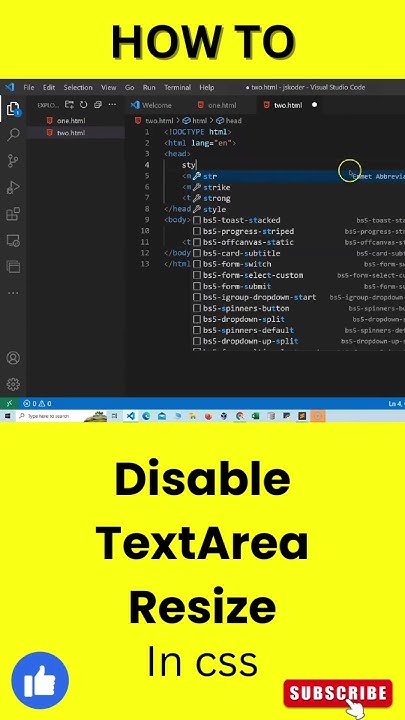 Disable Textarea Resize In Css Resize Property In Css Shorts Coding Css Youtube