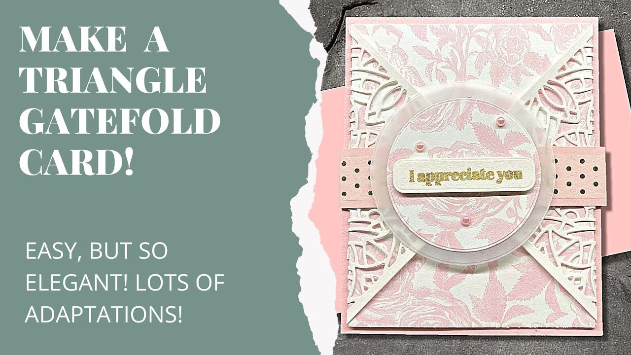 Easy Triangle Gatefold Card - YouTube