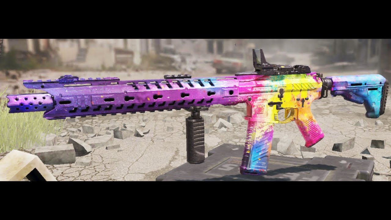 PROBANDO LA M4 COLOR BURST - DUELO POR EQUIPOS - CALL OF DUTY MOBILE ...