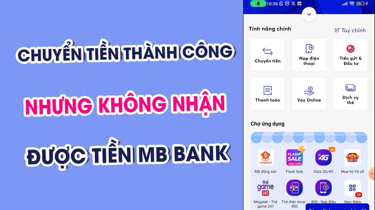 Chuyển Tiền Thành Công Nhưng Không Nhận Được Tiền MB Bank - YouTube