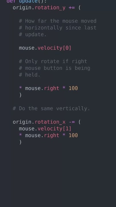 How to Rotate Around a Point in Ursina - Coding Tutorial #ursinaengine #gamedev #python - YouTube