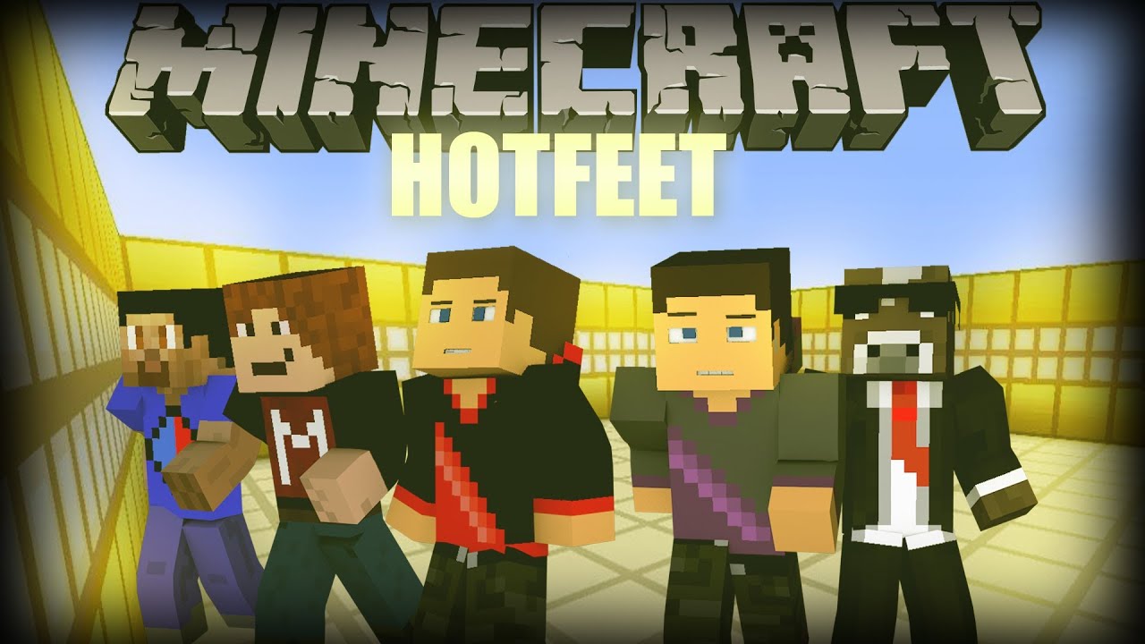 Minecraft: Hot Feet Minigame! w/ Vikkstar123HD & SGCBarbierian - YouTube