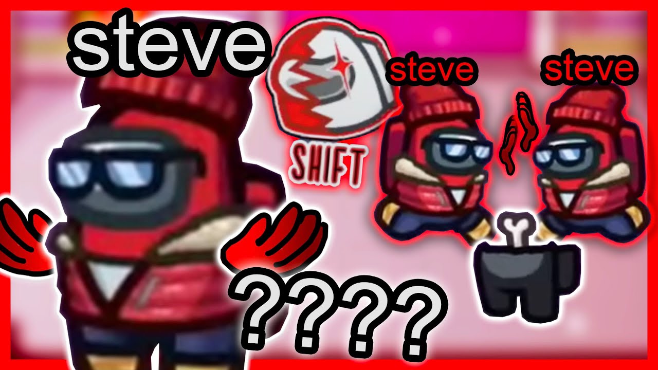 Among Us but we BOTH framed Steve as Shapeshifters | Among Us w ...