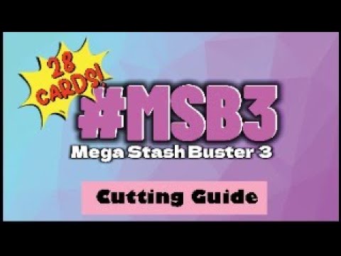 Mega Stash Buster 3 Cut Guide| Make 28 Cards from 5 Sheets of 12"x12 ...