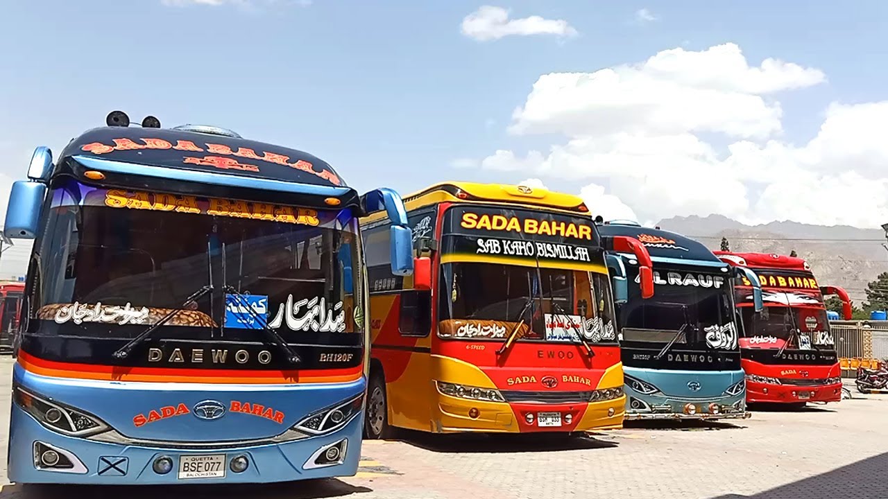 Sada Bahar New Bus || Sada Bahar Bus terminal Quetta Pakistan || Bus ...