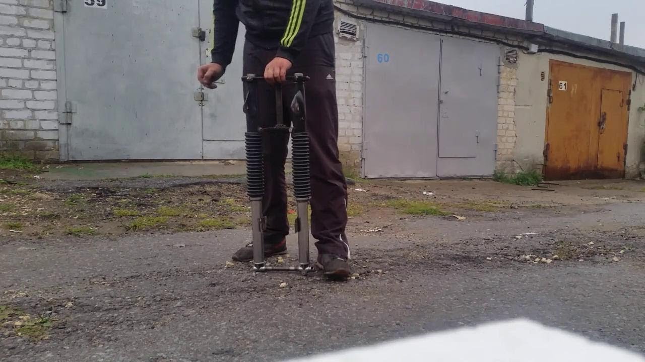 Ремонт вилки иж - YouTube