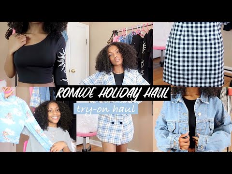 HUGE ROMWE TRY-ON HAUL! - YouTube