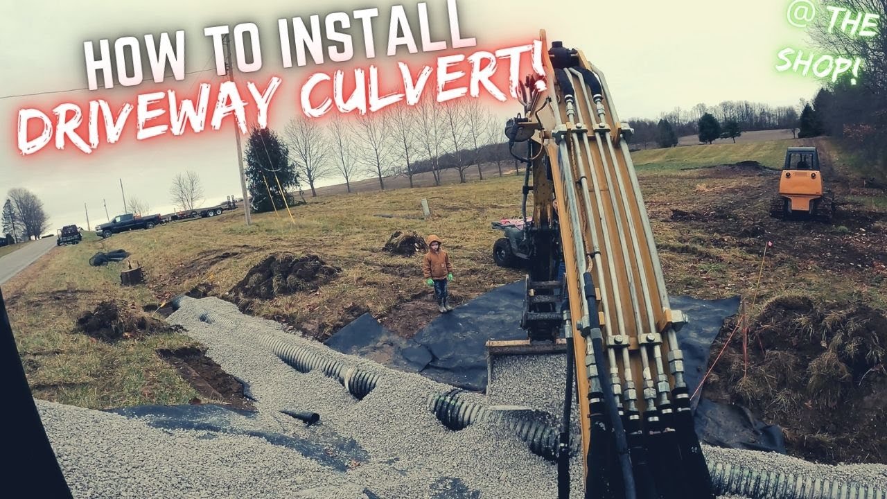 How To Install Driveway Culvert! - YouTube