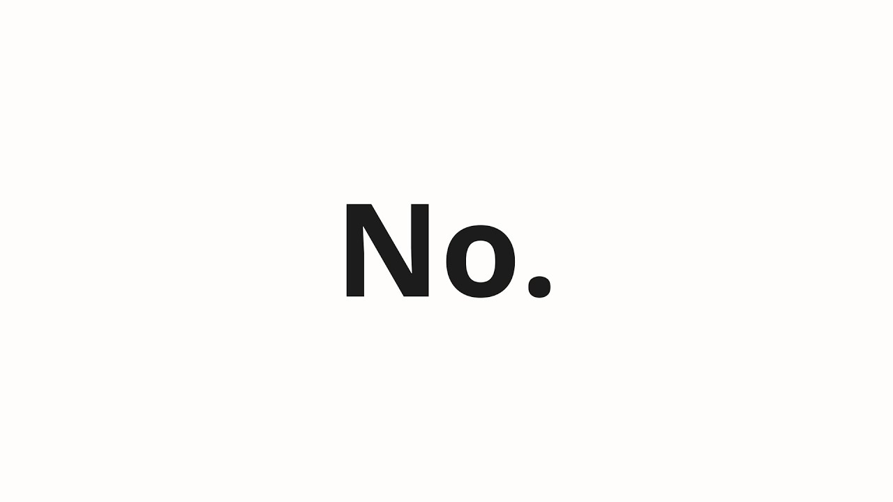 How to pronounce No. - YouTube