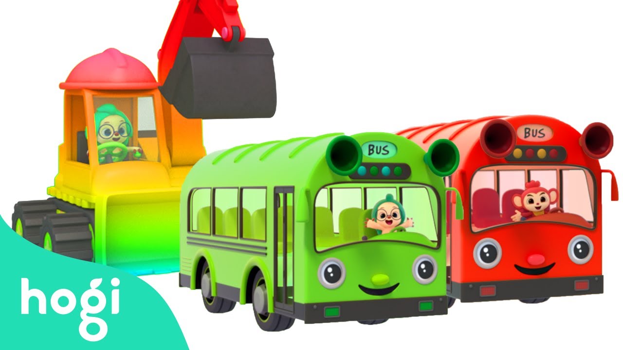 Learn Colors with Bus and More! | +Compilation | Hogi & Pinkfong Colors ...