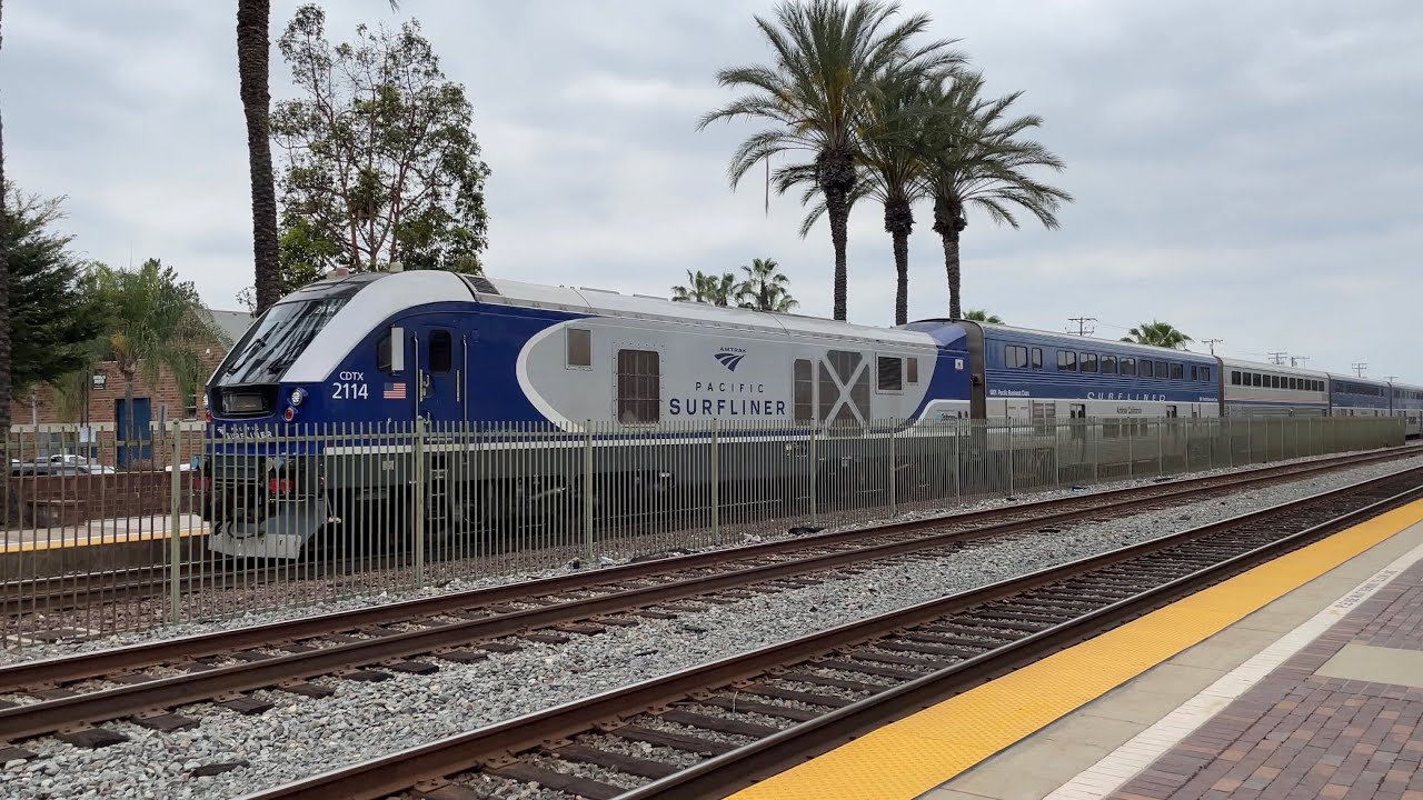 Amtrak Pacific Surfliner Train 774 Southbound Temporarily To San Juan ...