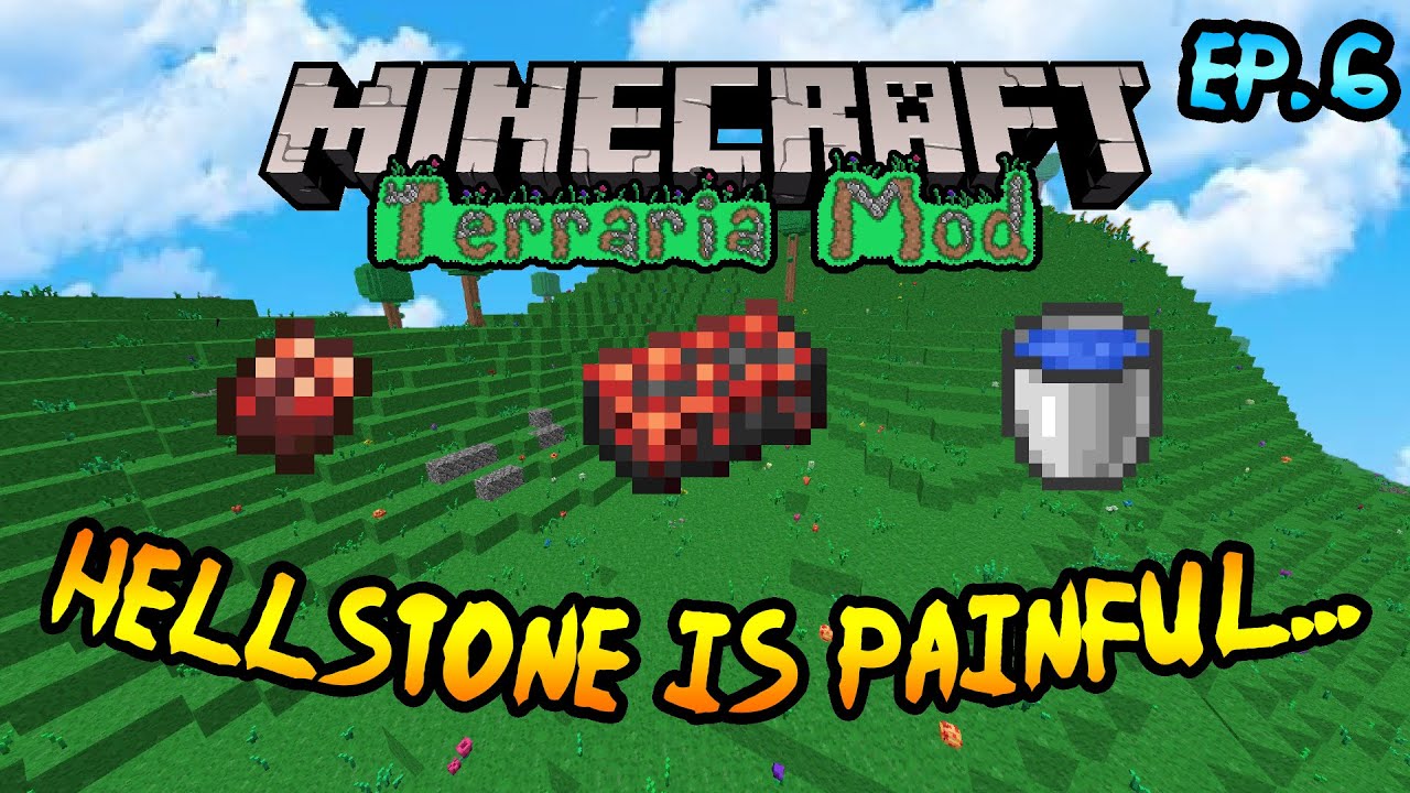 Minecraft Terraria Mod Ep6 || The Great Hellstone Expedition... - YouTube