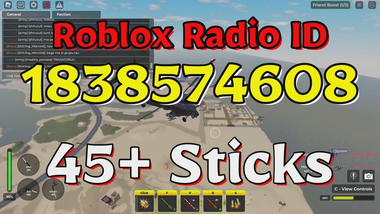 Sticks Roblox Radio Codes/IDs - YouTube