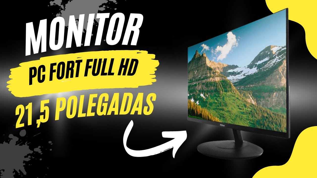 MONITOR PCFORT 21,5 POLEGADAS FULL HD (PC BARATO) - YouTube