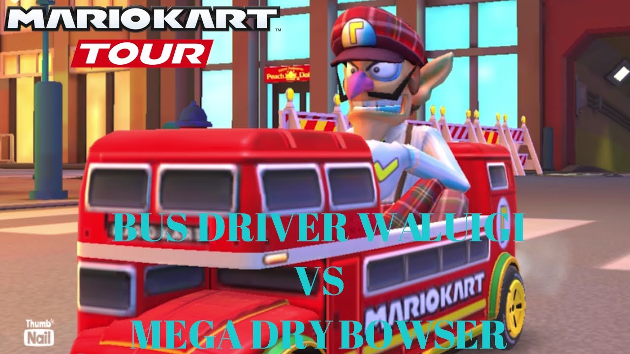 Bus Driver Waluigi vs Mega Dry Bowser - YouTube