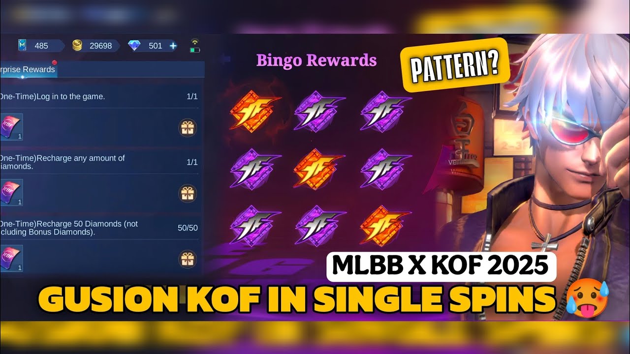 Spinning the MLBB x KOF 2025 Event | GUSION KOF! 🔥🎰 | MOBILE LEGENDS ...