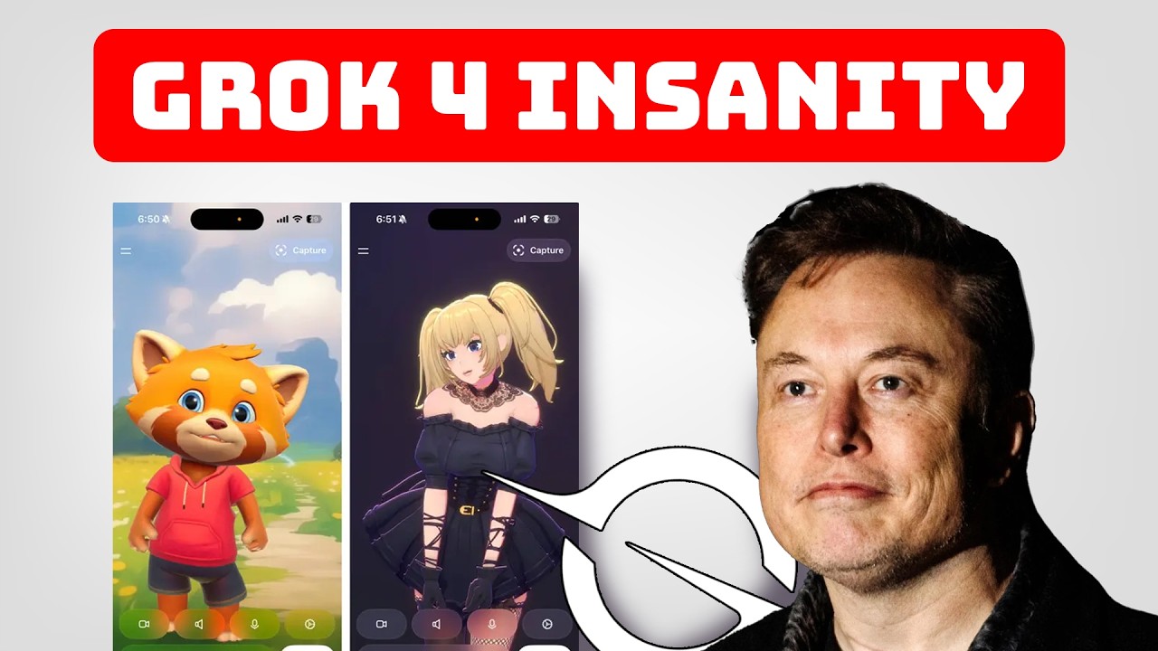 Grok 4 Is HERE! Grab Your $30 AI Waifu from Musk - YouTube