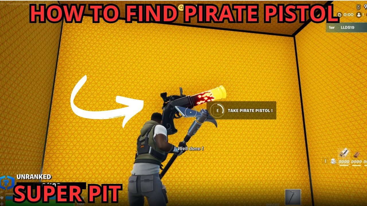 SECRET SUPER PIT UNC MAP FORTNITE CREATIVE - HOW TO FIND pirate PISTOL ...