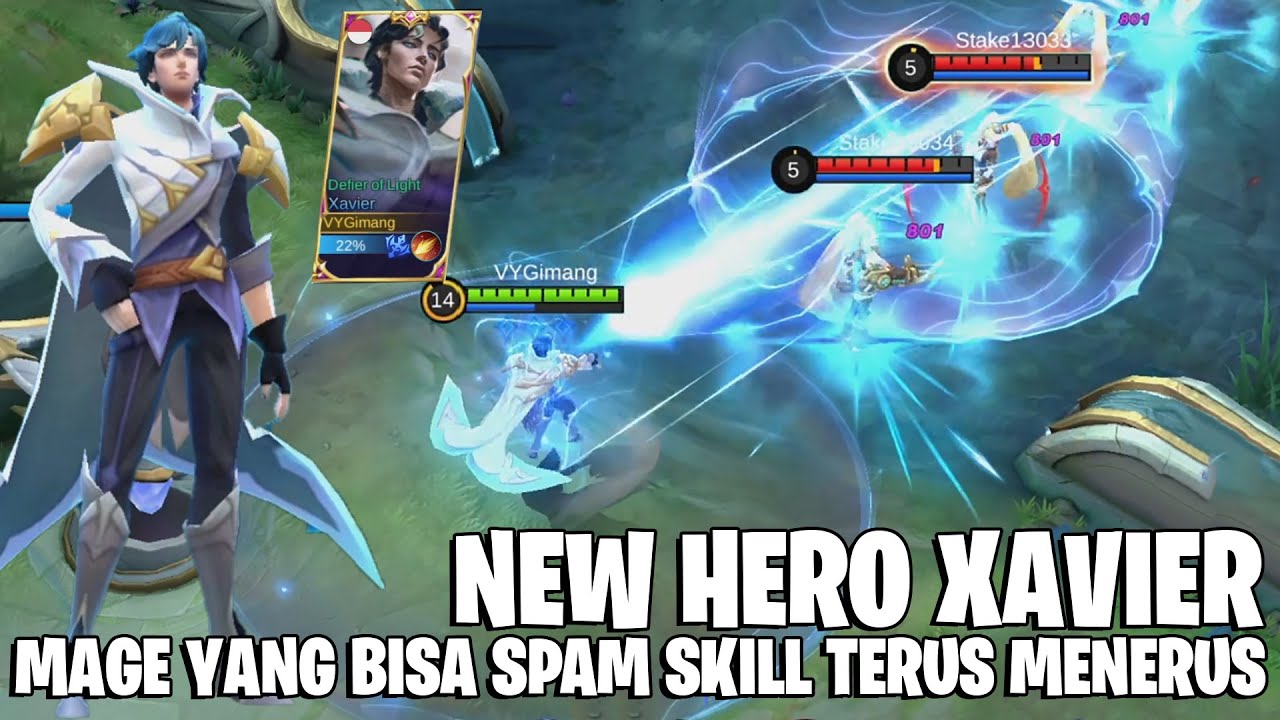 NEW HERO XAVIER - MAGE YANG PUNYA 2 PASIF DENGAN CD SKILL PALING ...