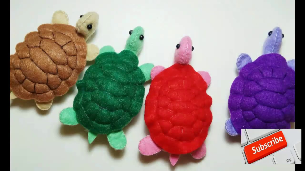 DIY Turtle Fabric Doll - Ninja Turtle Caracter - Creative Felt Craft ...