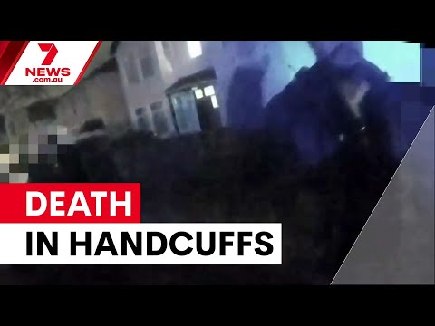 Student's death in handcuffs sparks UK police crisis | 7NEWS