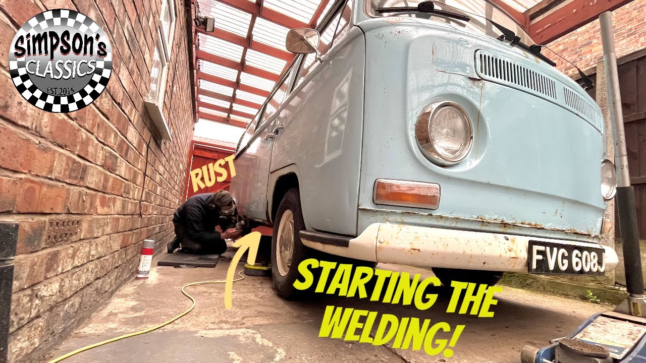 STARTING TO SORT THE RUST - VW T2 Bay Window Camper van - YouTube