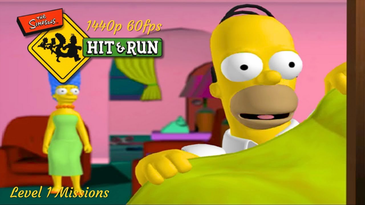 The Simpsons: Hit & Run [1440p][60fps] - Intro & Level 1 - Homer (All ...