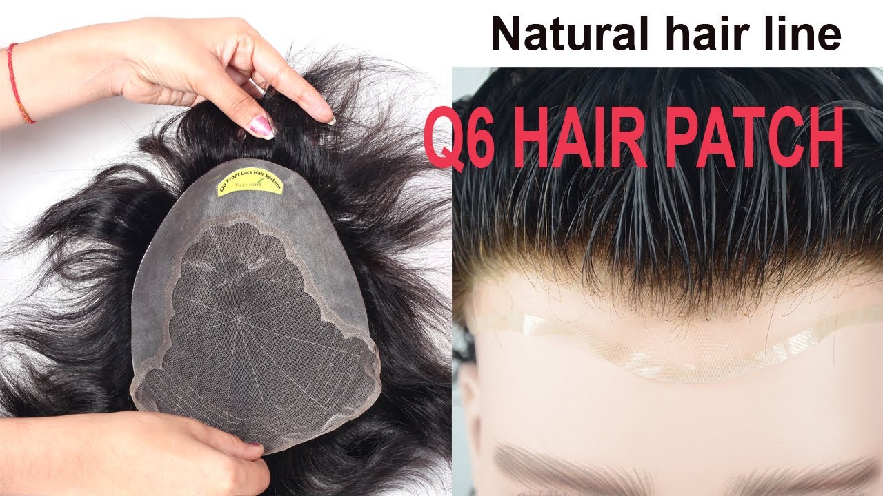 Q6 Front Lace Hair System , Hair patch ,Hair Toupee - YouTube