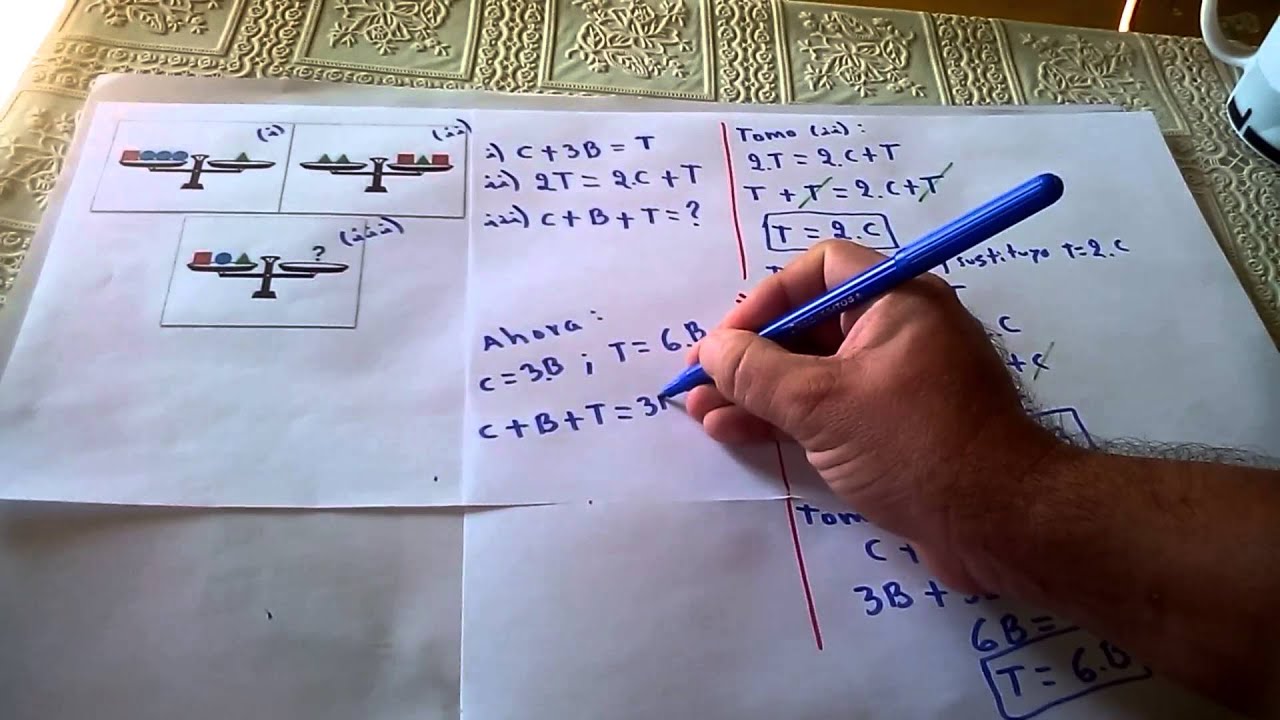 PARTE DOS. PROBLEMAS DE BALANZAS - YouTube
