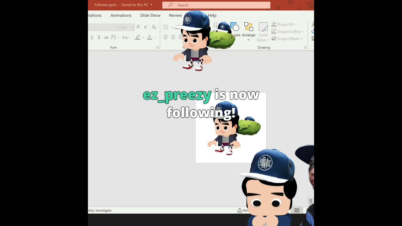 New follower animation made in PowerPoint - YouTube