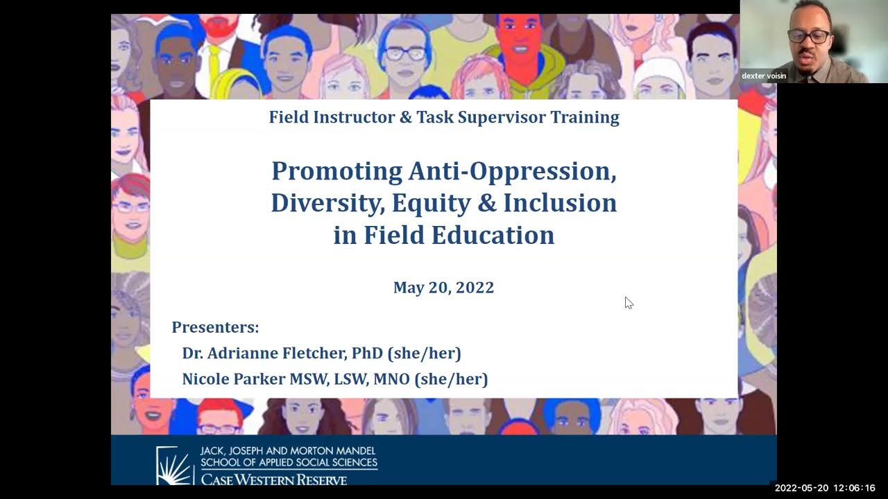 Promoting Anti-Oppression, Diversity, Equity and Inclusion in Field ...