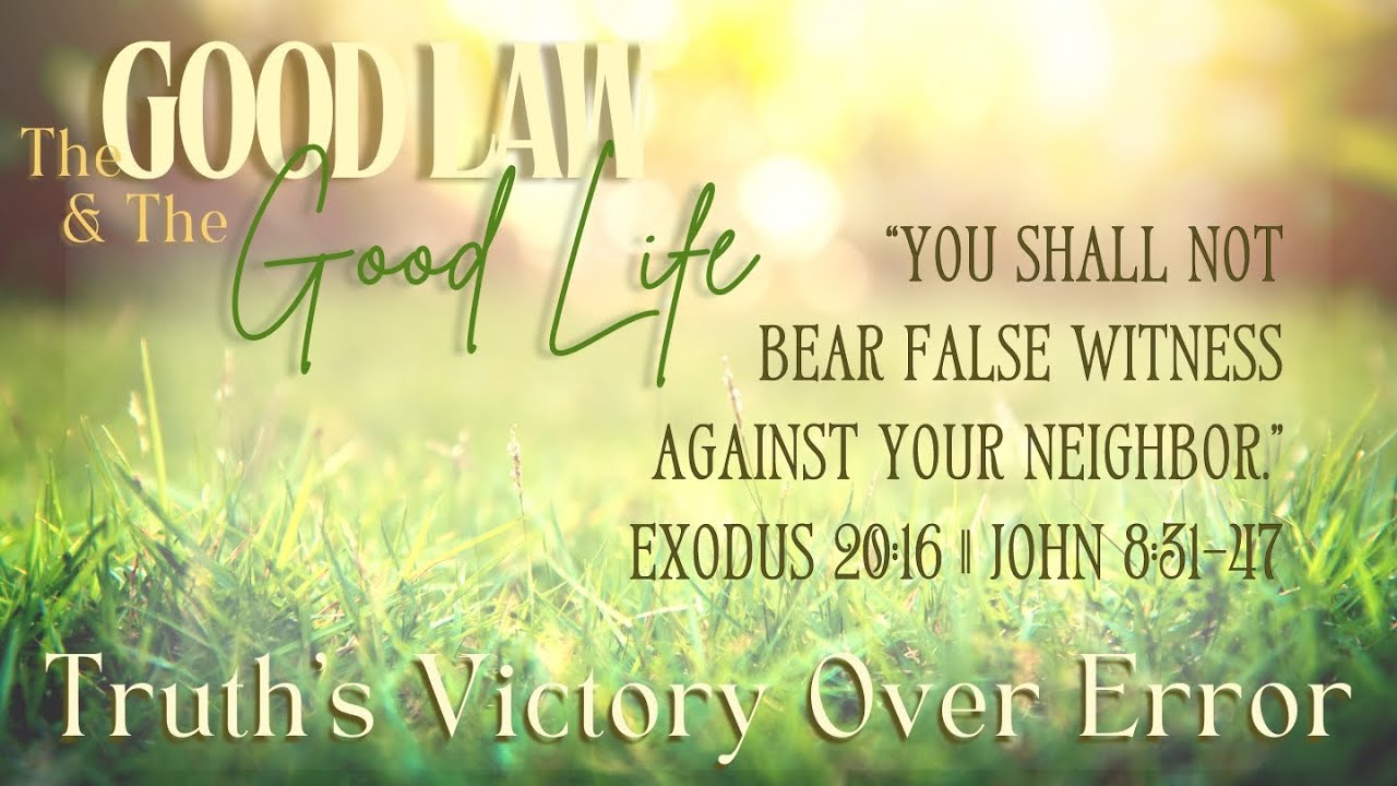 Truth's Victory Over Error - YouTube