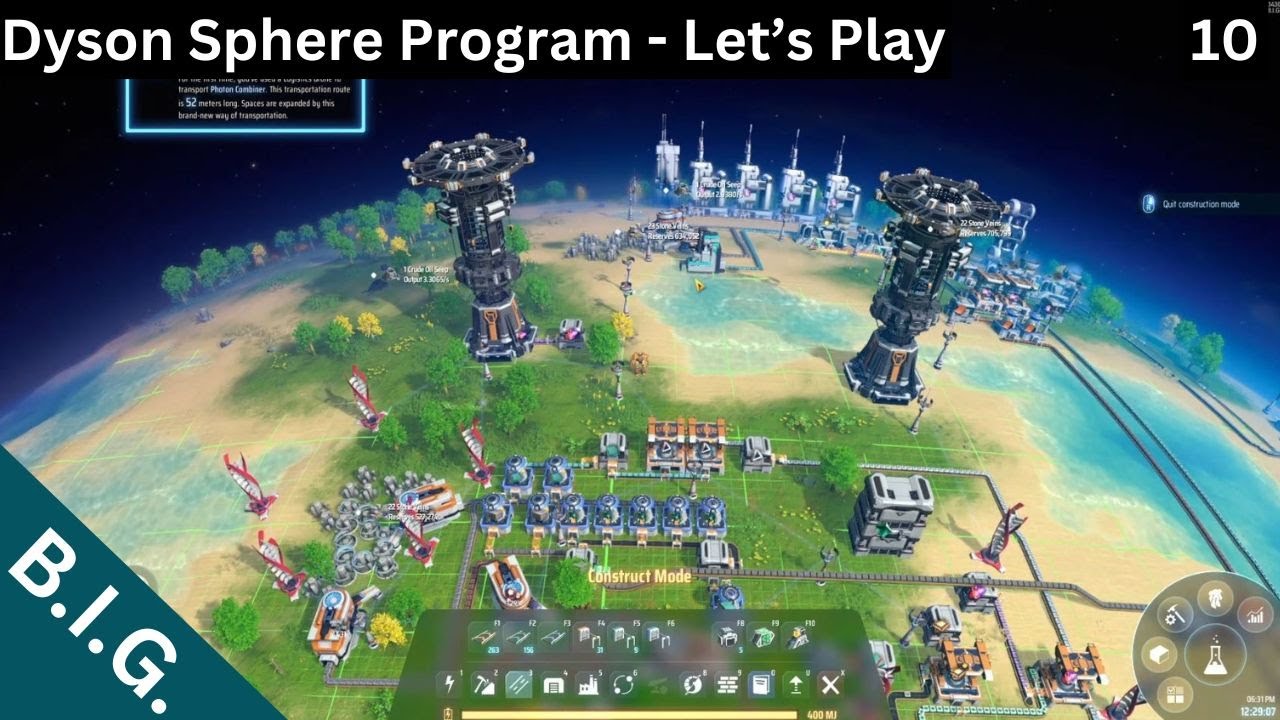 Dyson Sphere Program - Day 10 - Yellow science and Planetary Logistics - YouTube