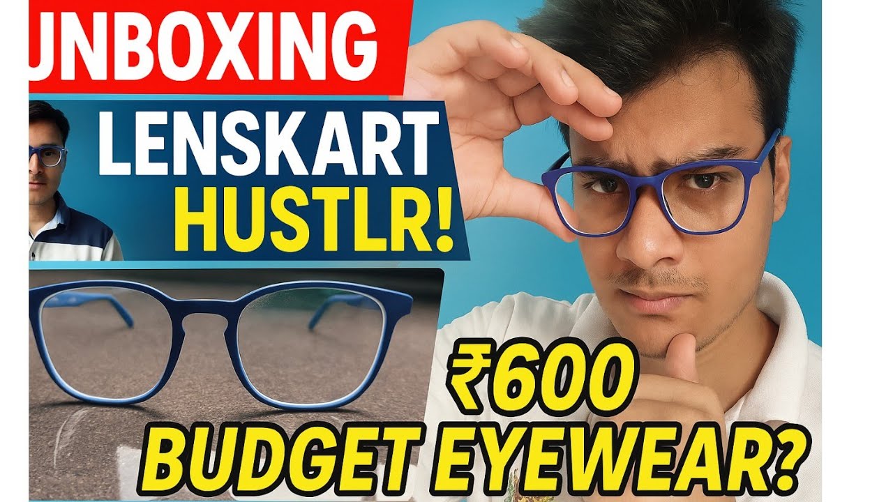 👓 Best Budget Eyeglasses Under ₹600! Lenskart Hustlr Midnight Blue ...