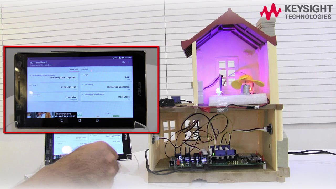 Learn IoT: Develop a Smart Home Application Demo using Keysight IoT Applied Courseware - YouTube