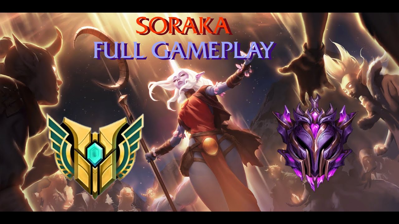 SORAKA FULL CARRY EASY 4VS5 || SORAKA SUPPORT FULL GAMEPLAY || Rallon ...