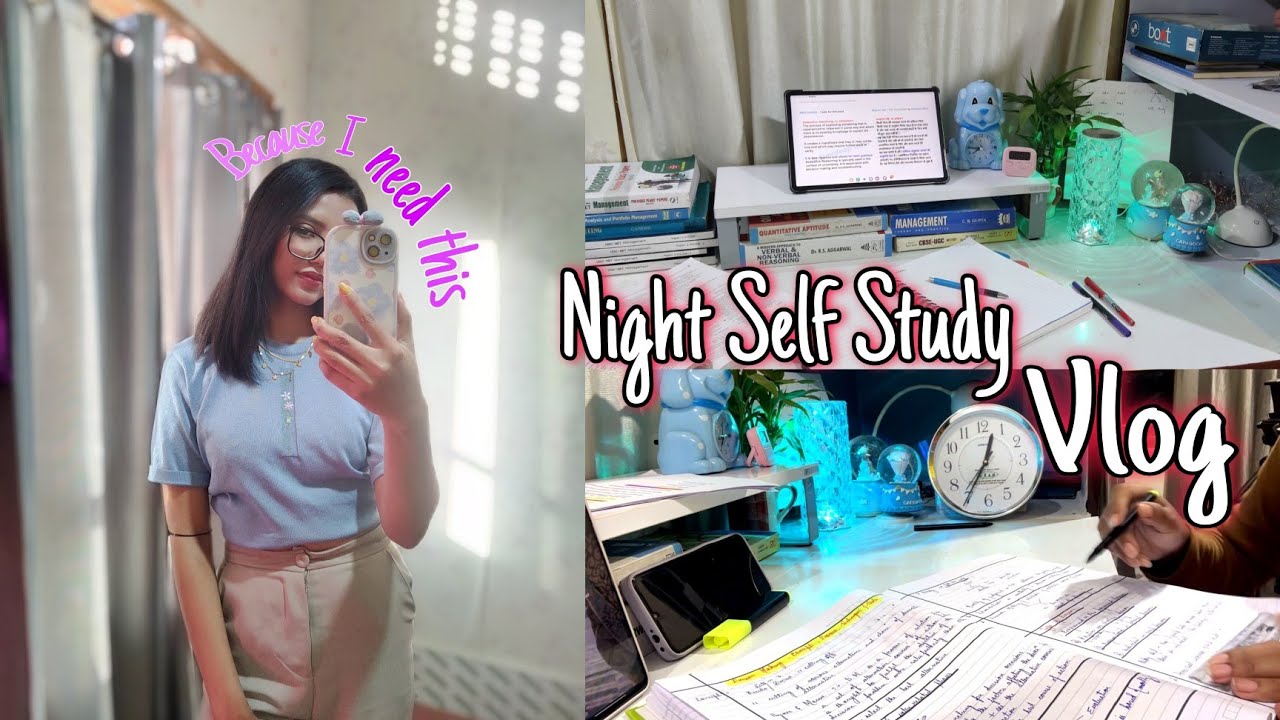 STUDY WITH ME || My after class - self study || calculations+taking ...