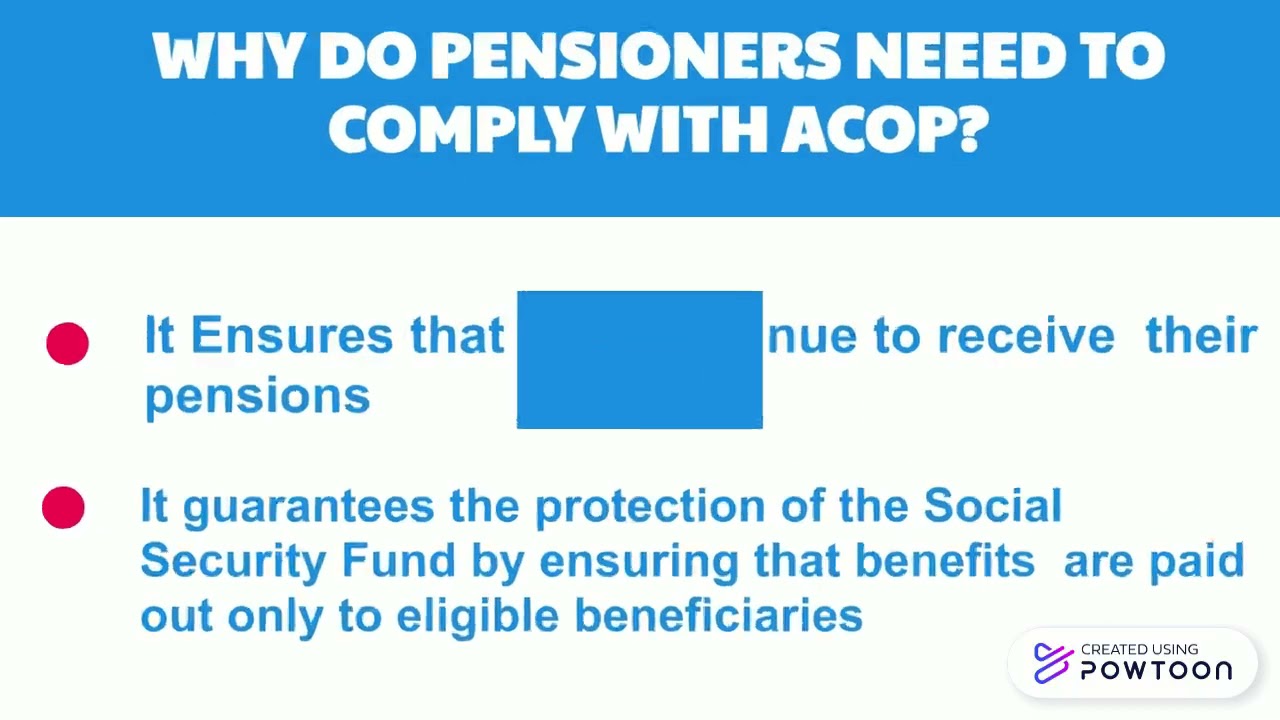 Annual Confirmation of Pensioners (ACOP) is Back! - YouTube
