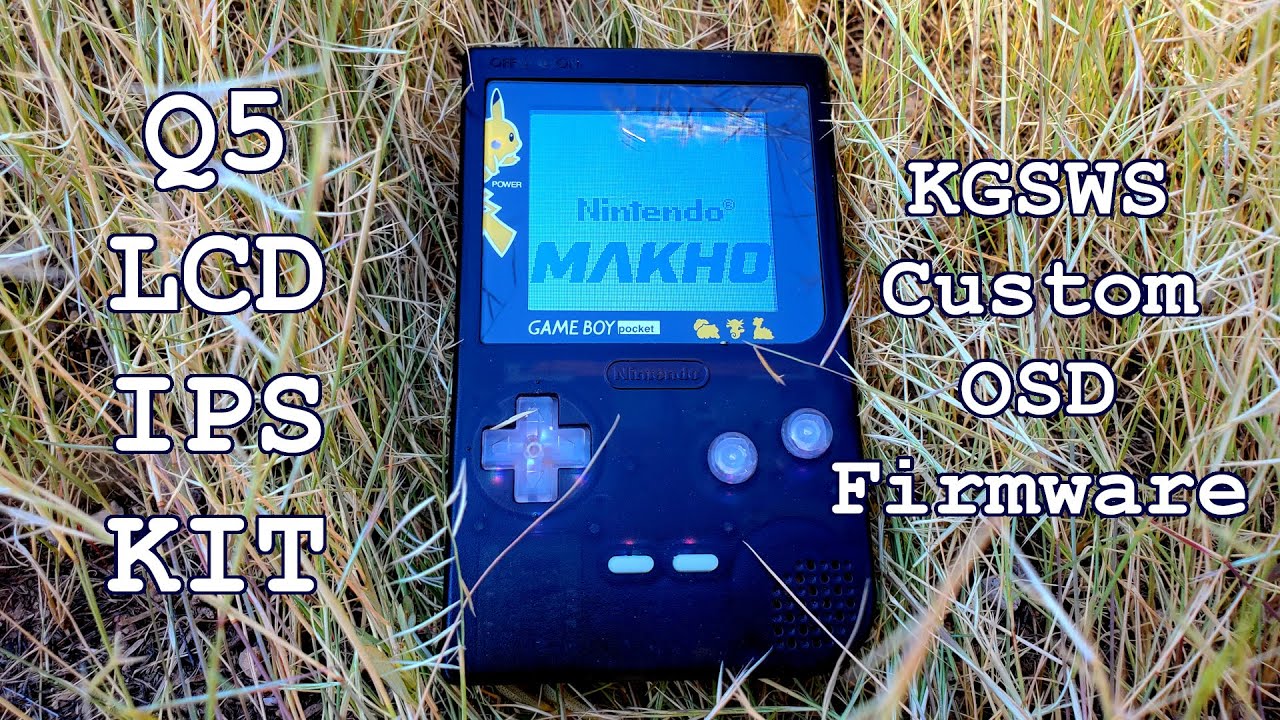 Game Boy Pocket Custom OSD Firmware - YouTube