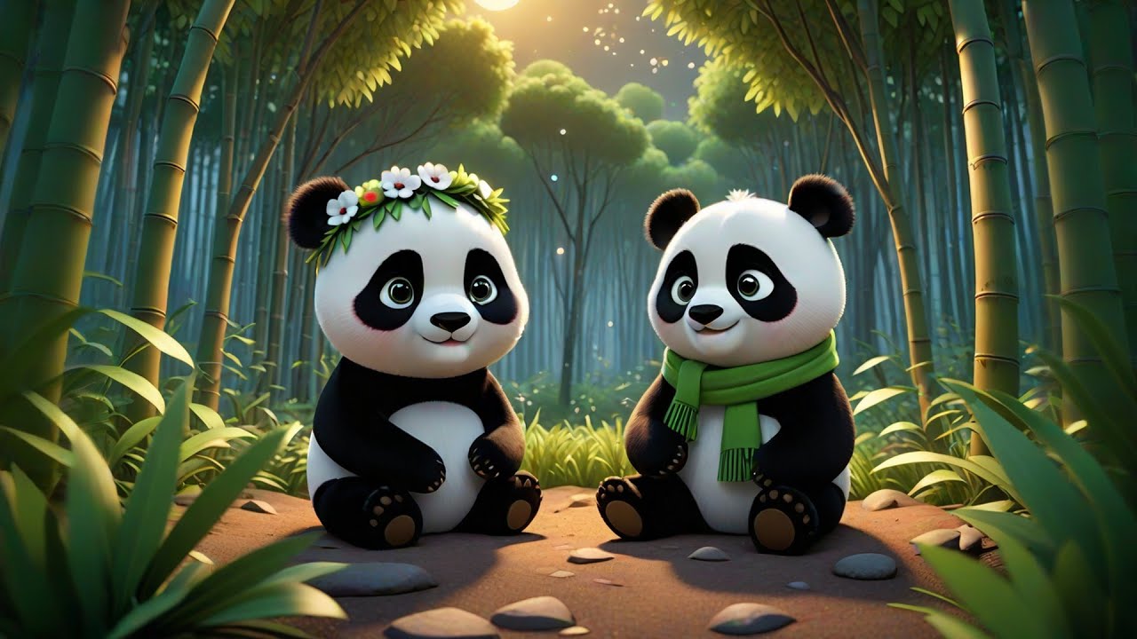 Ten Little Pandas Playing | Fun Counting Song for Kids | Nursery Rhyme ...