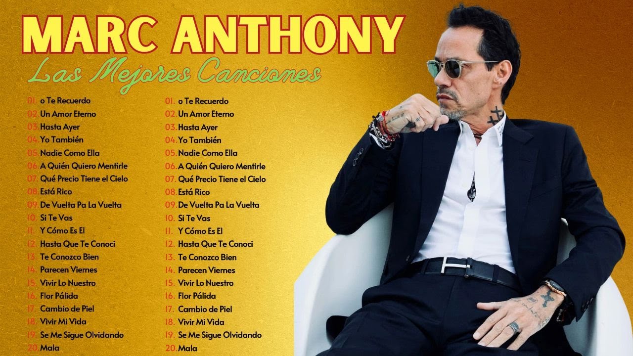 Marc Anthony Mix 2024 ~ 20 Mejores Canciones ~ Sus Mejor Exitos 💕Marc ...