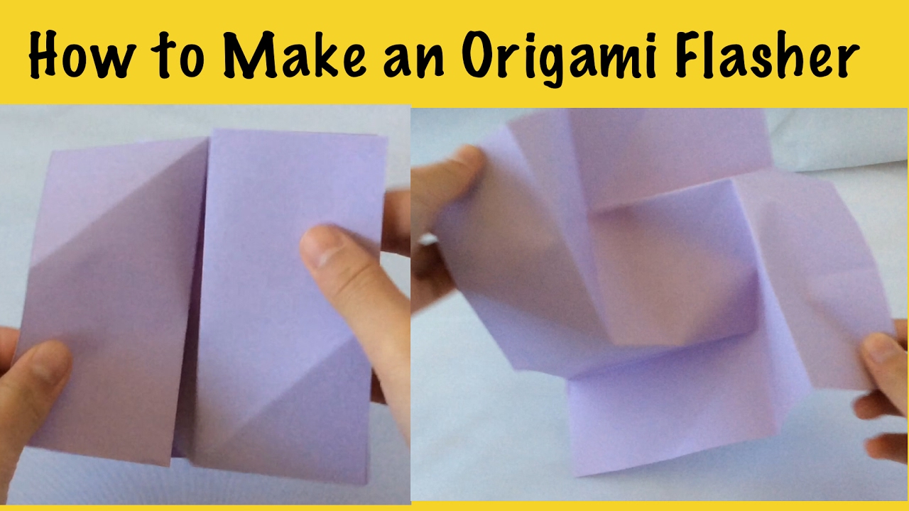 How to Make an Origami Easy Flasher - YouTube
