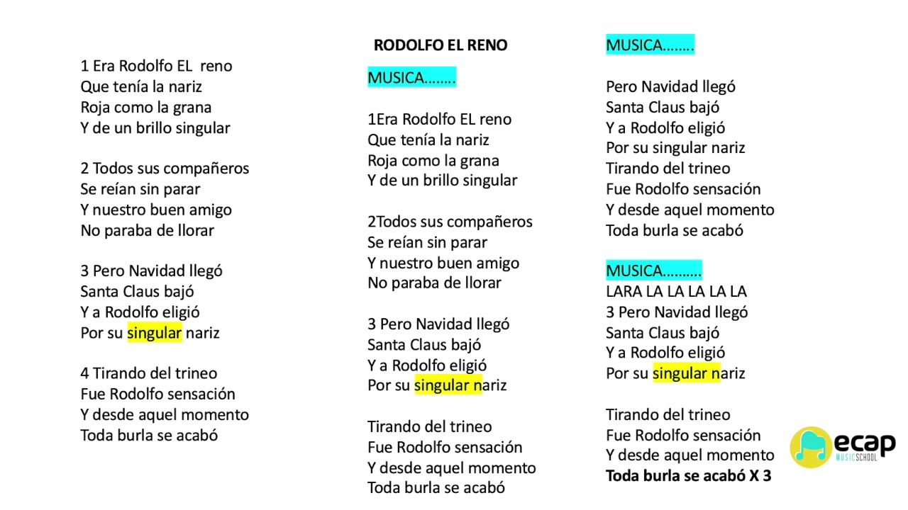 RODOLFO EL RENO KARAOKE - YouTube