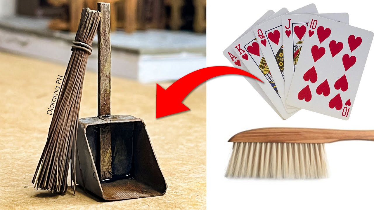 Making a Miniature Broom and Dustpan | DIY - YouTube